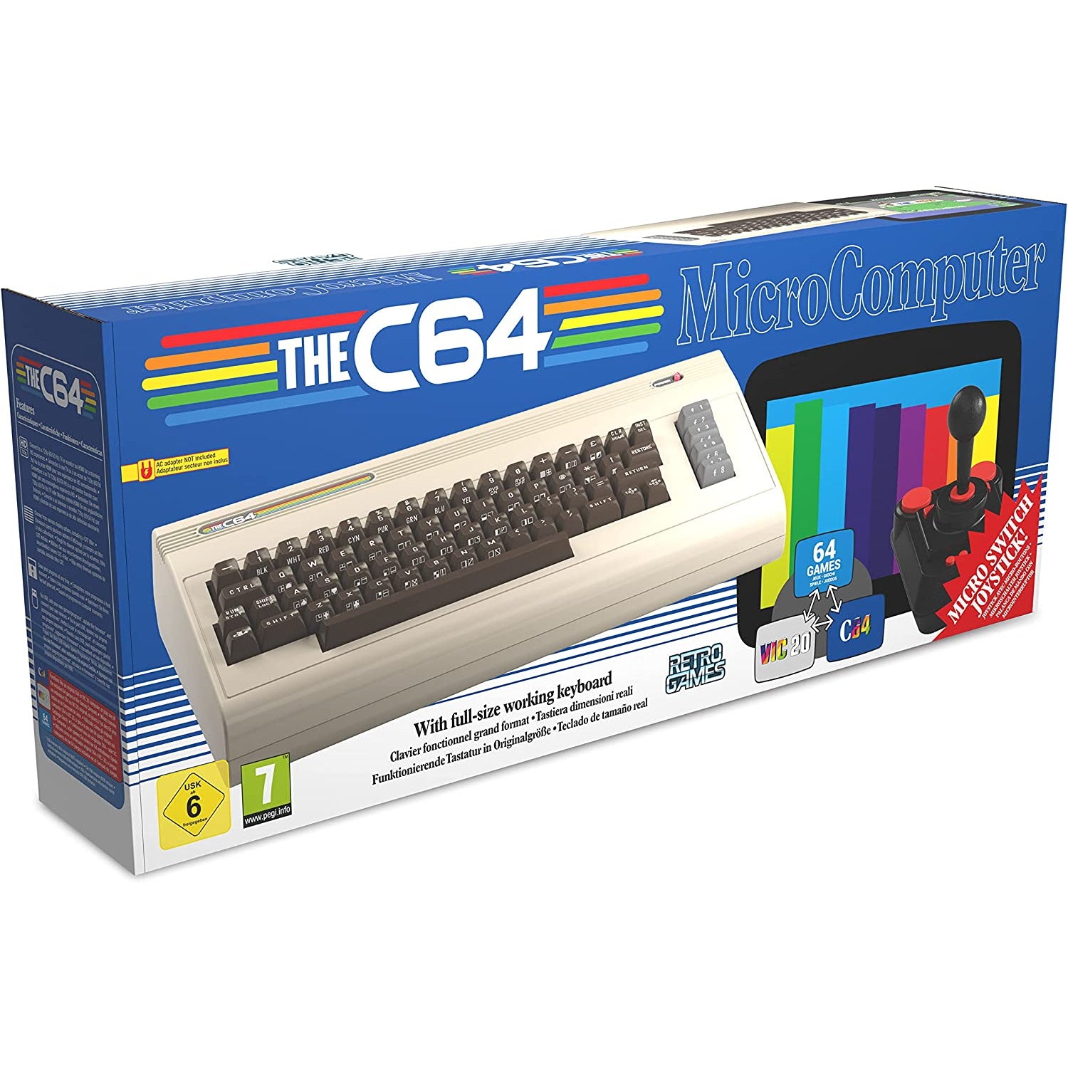 The C64 Maxi Micro Console + Joystick [Retro System] – Shopville