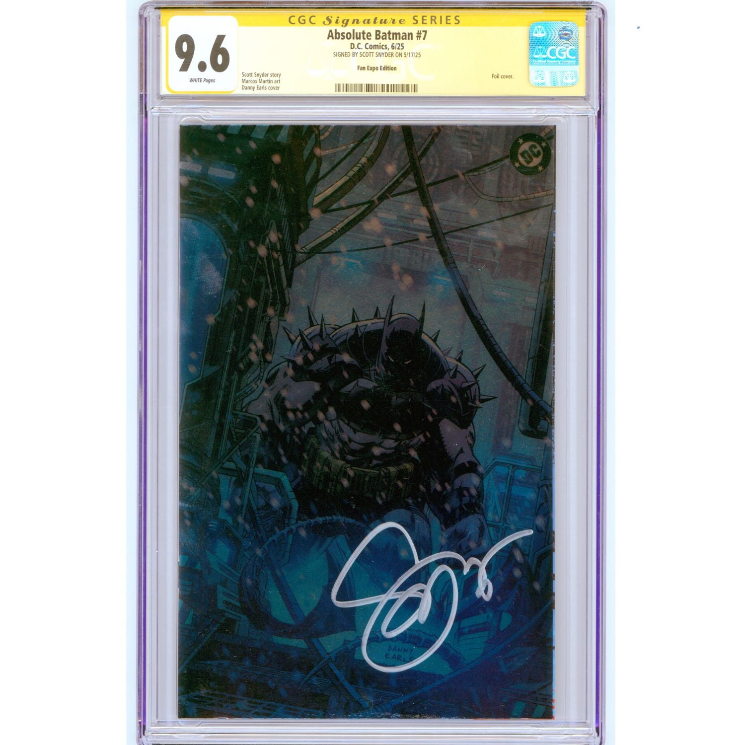 Absolute Batman: #7 [Scott Snyder CGC 9.6 Signature Series Earls Fan E ...
