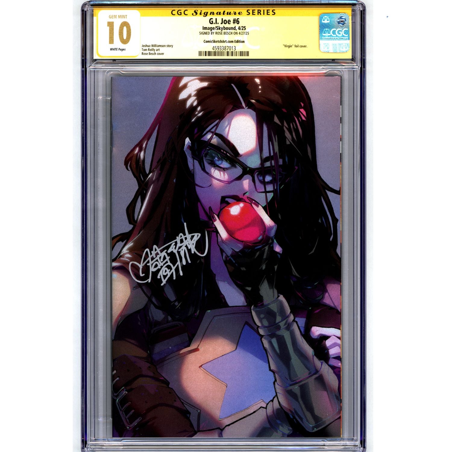 GI Joe: #6 [Rose Besch CGC 10 Signature Series Fan Expo Foil Virgin] 2 ...