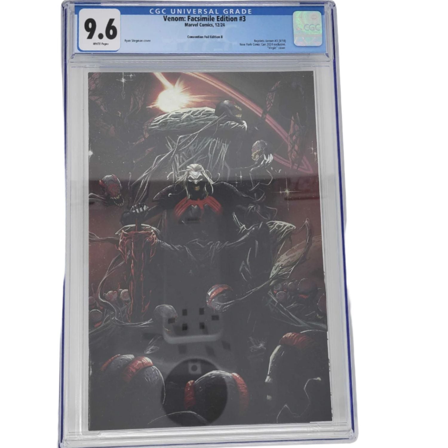 CGC 9.6 Graded: Venom: #3 [New York Comic Con Foil Facsimile] 2024 ...