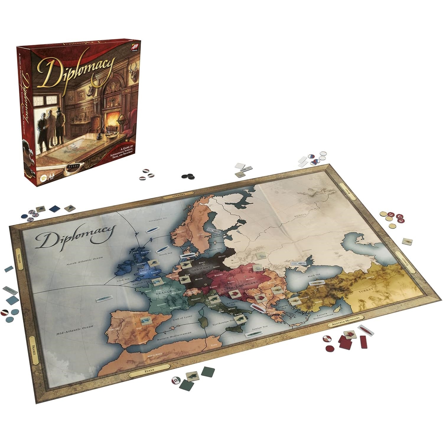 Diplomacy - Avalon Hill [Board Games, 2-7 Players] – Shopville
