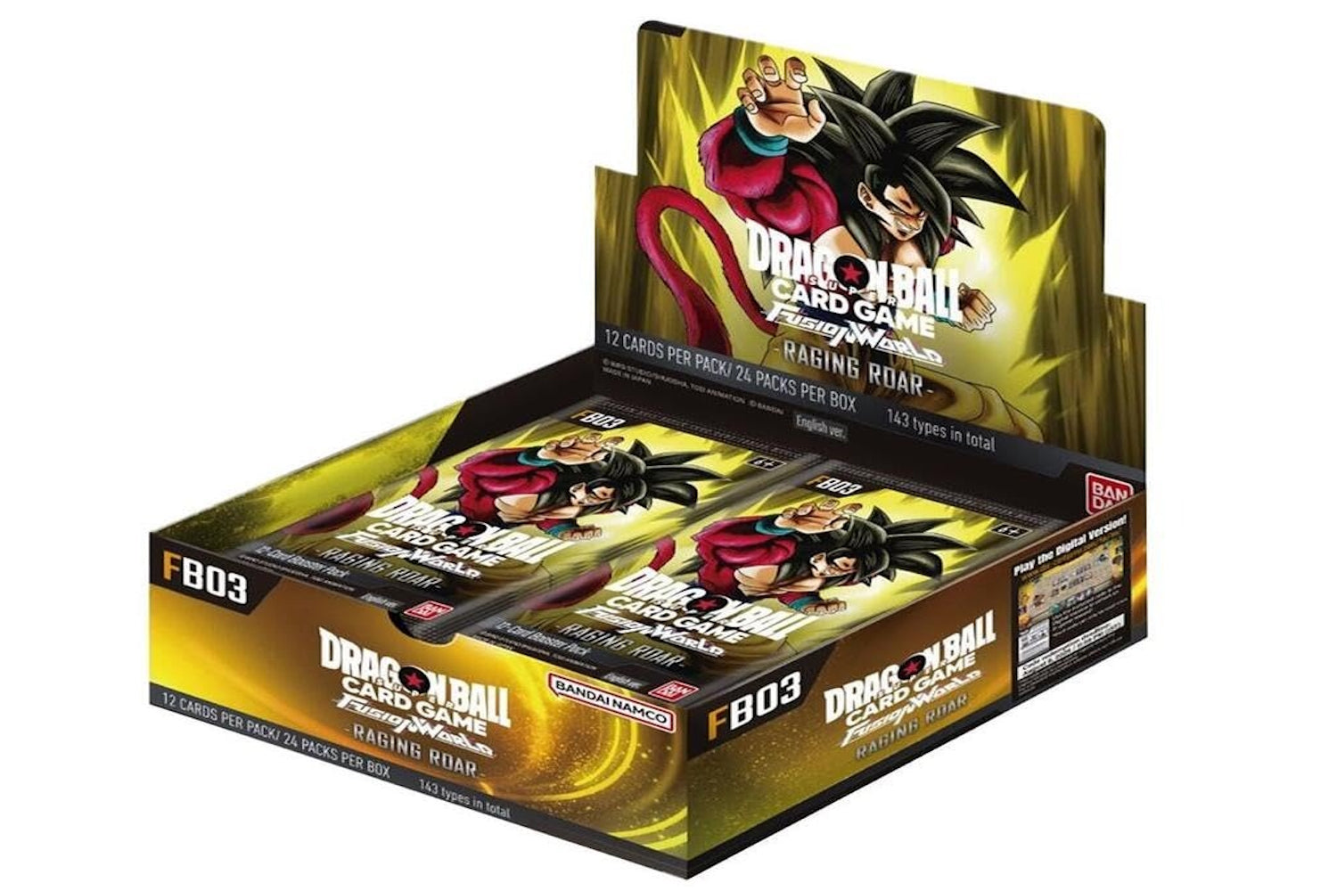 Dragonball Super Card Game TCG: Fusion World Raging Roar Booster Box ...