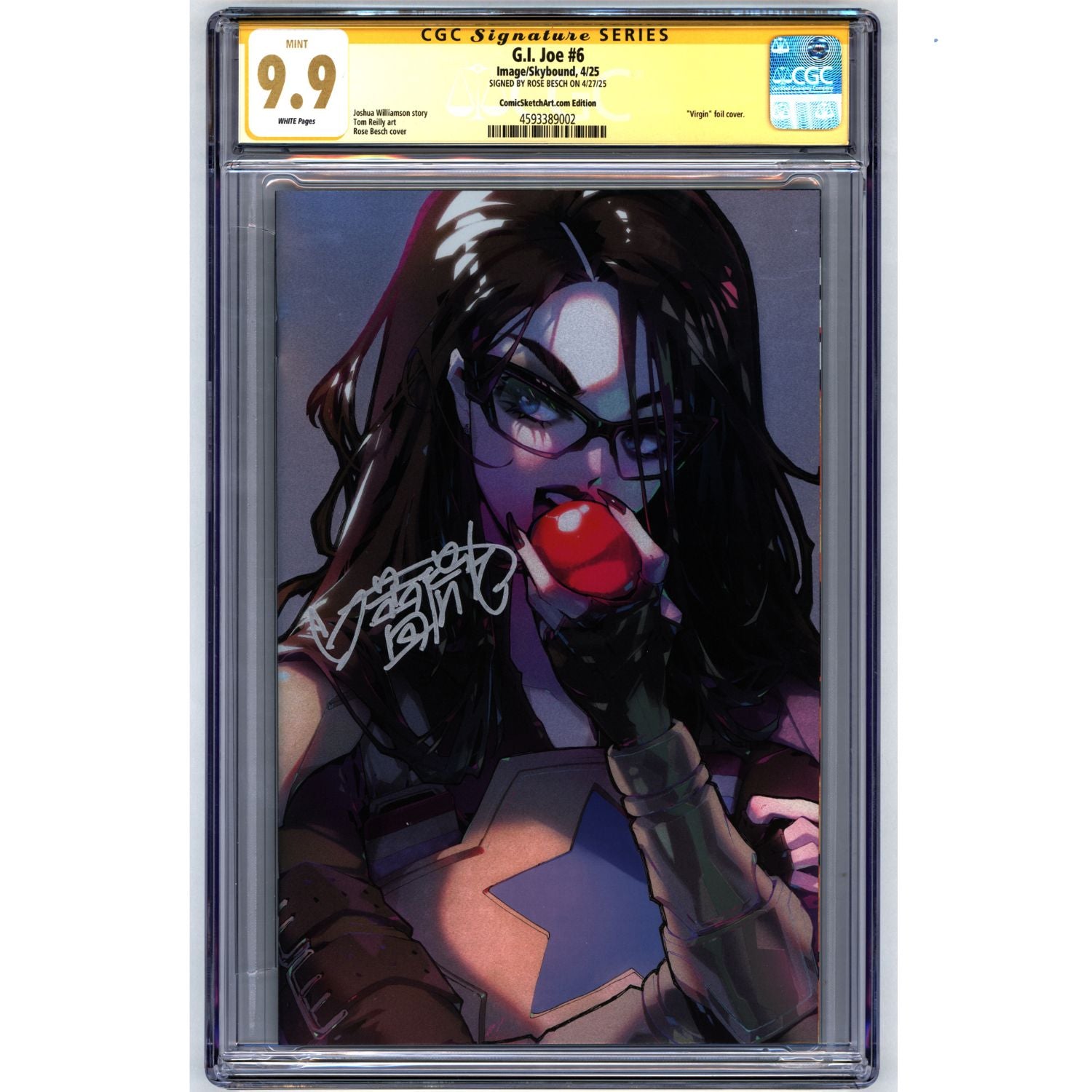 GI Joe: #6 [Rose Besch CGC 9.9 Signature Series Fan Expo Foil Virgin ...