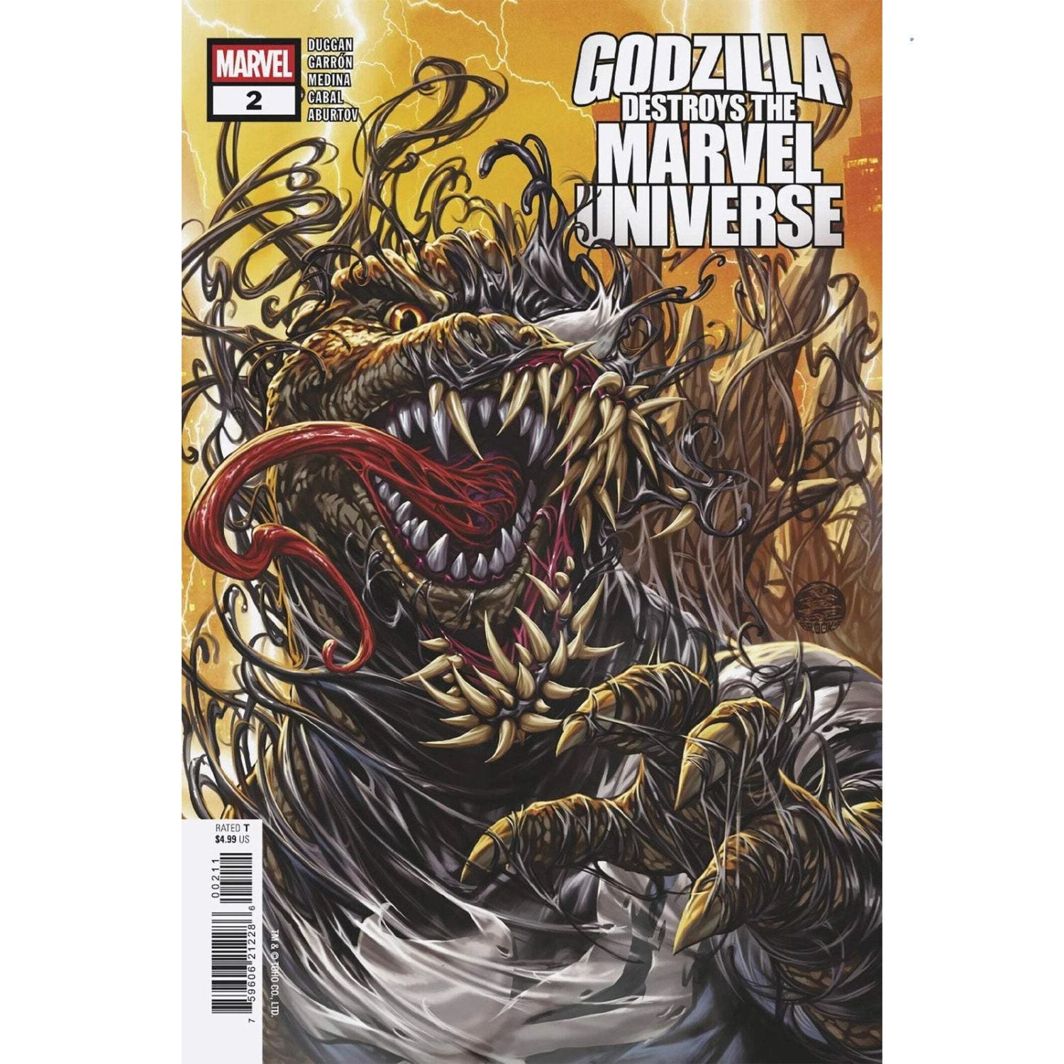 Godzilla Destroys the Marvel Universe: #2 [Mark Brooks CVR A] – Shopville