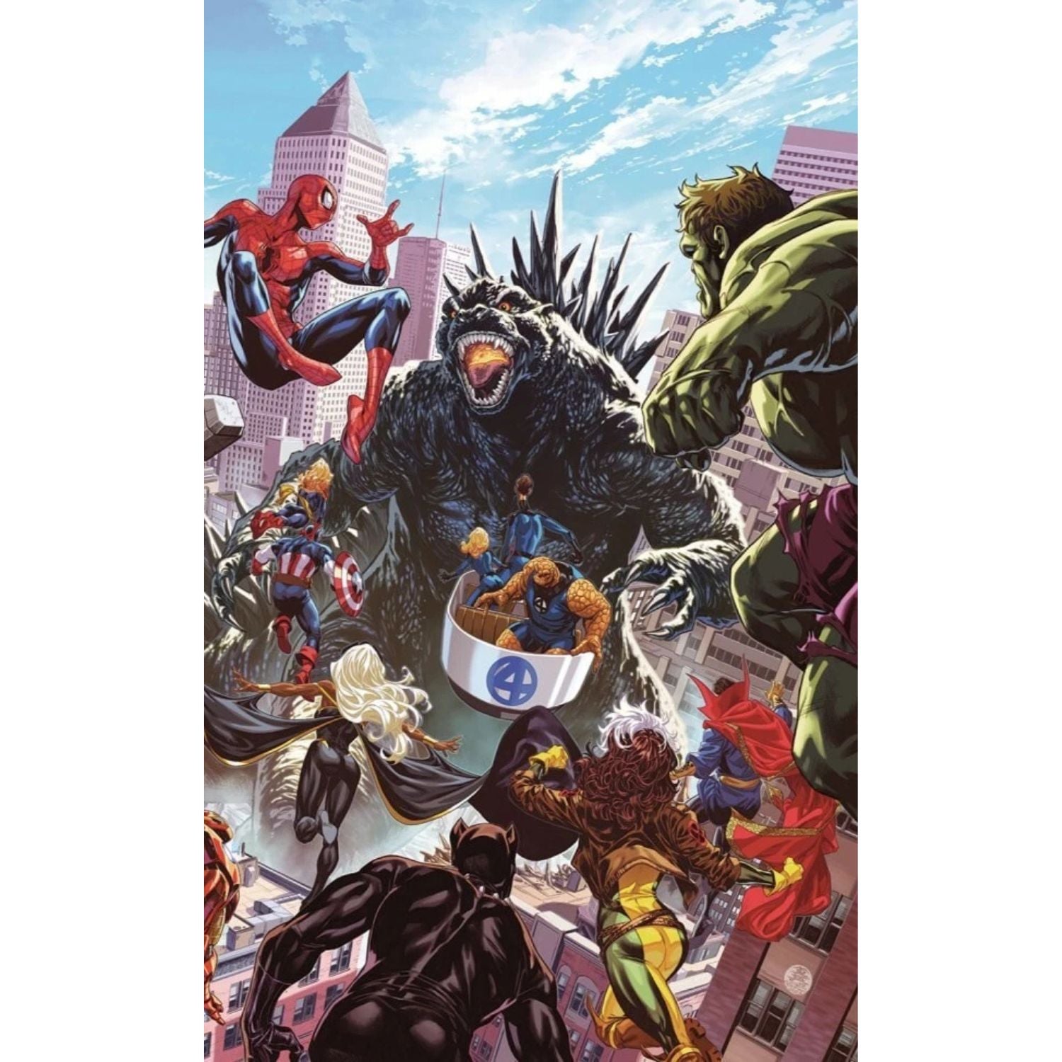 Godzilla Destroys the Marvel Universe: #1 [Mark Brooks CVR - 1:100] 20 ...
