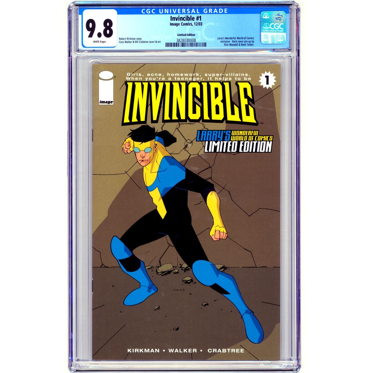 Invincible Limited Edition: #1 [Cory Walker CGC 9.8] 2003 – Shopville