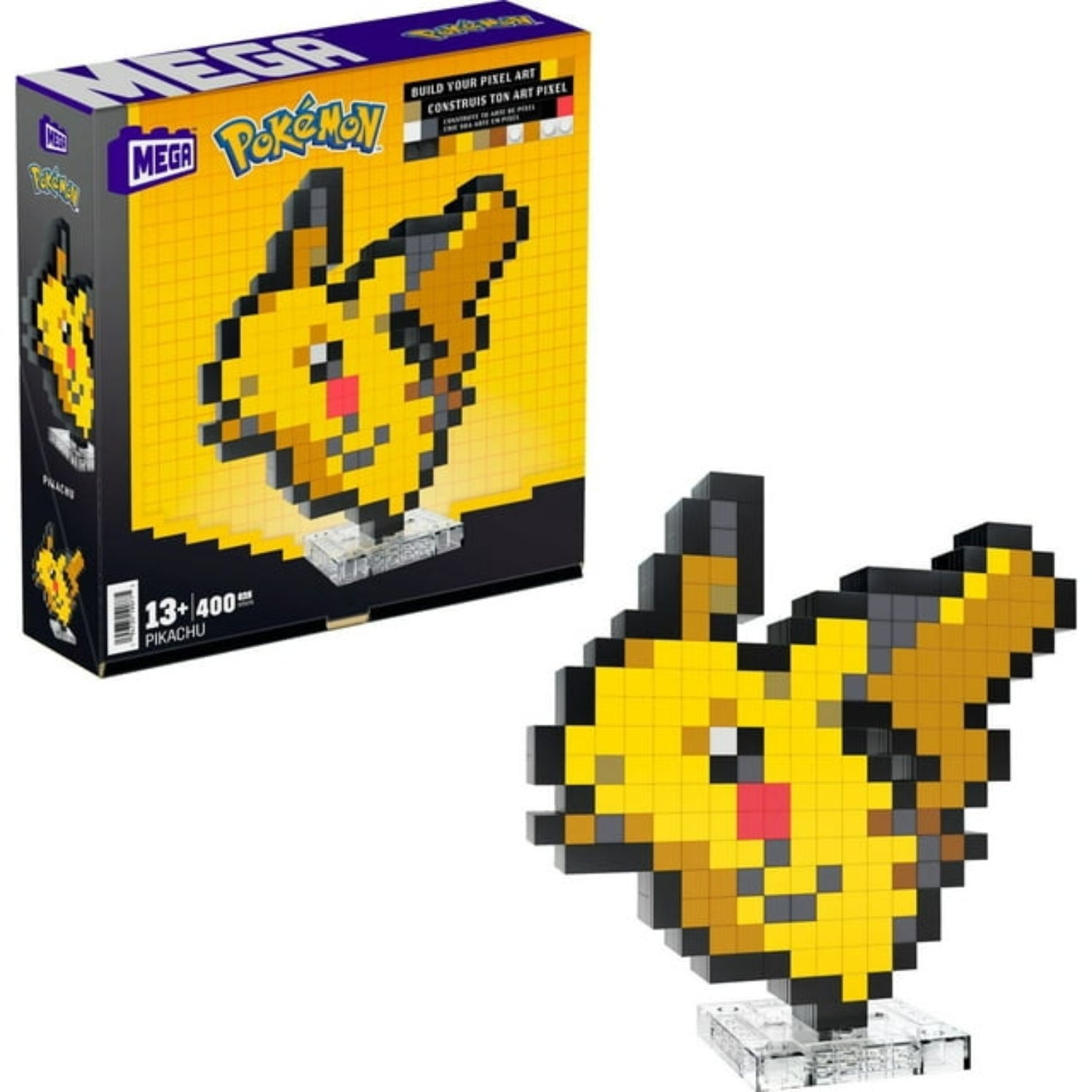 MEGA Pokemon Pixel Art Pikachu | Retro Collectible Figure – Shopville
