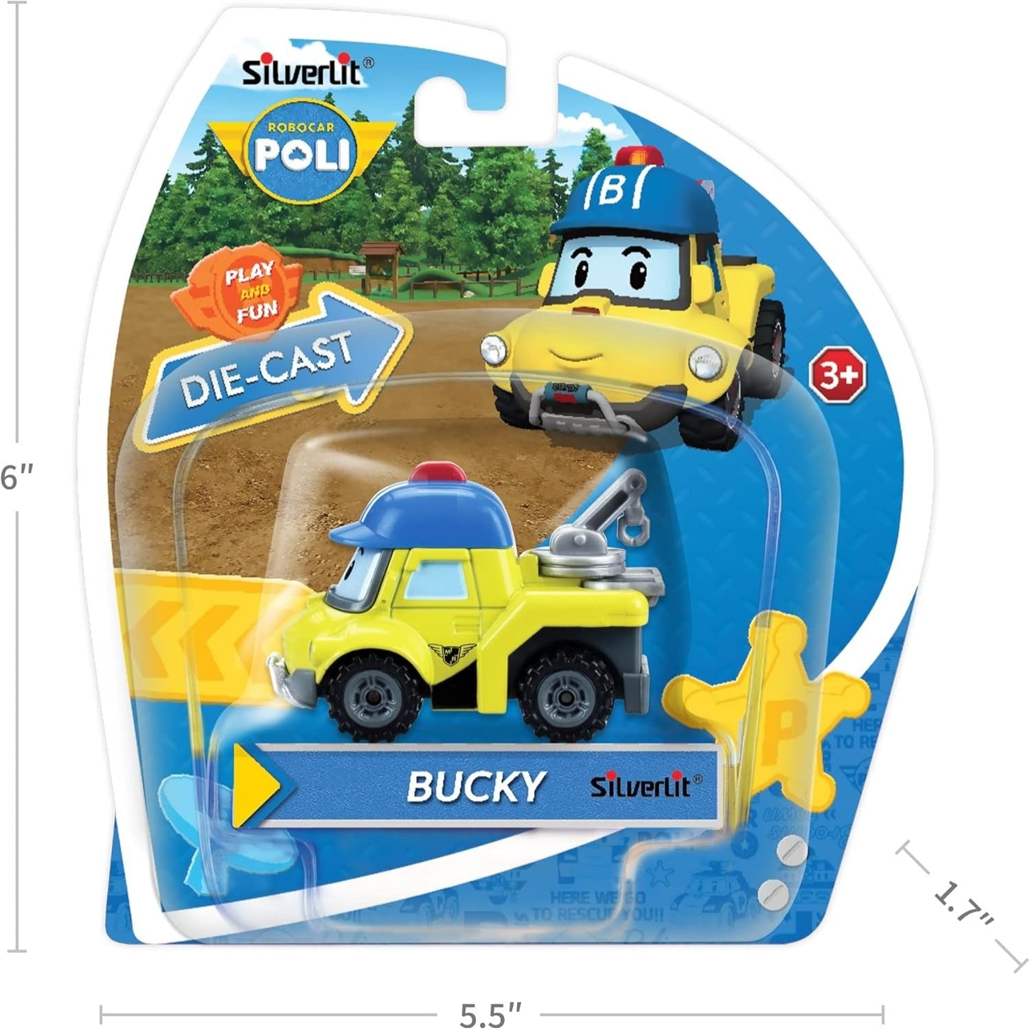 Robocar Poli Die Cast Car Bucky – Play and Fun Collectible Toy – Shopville