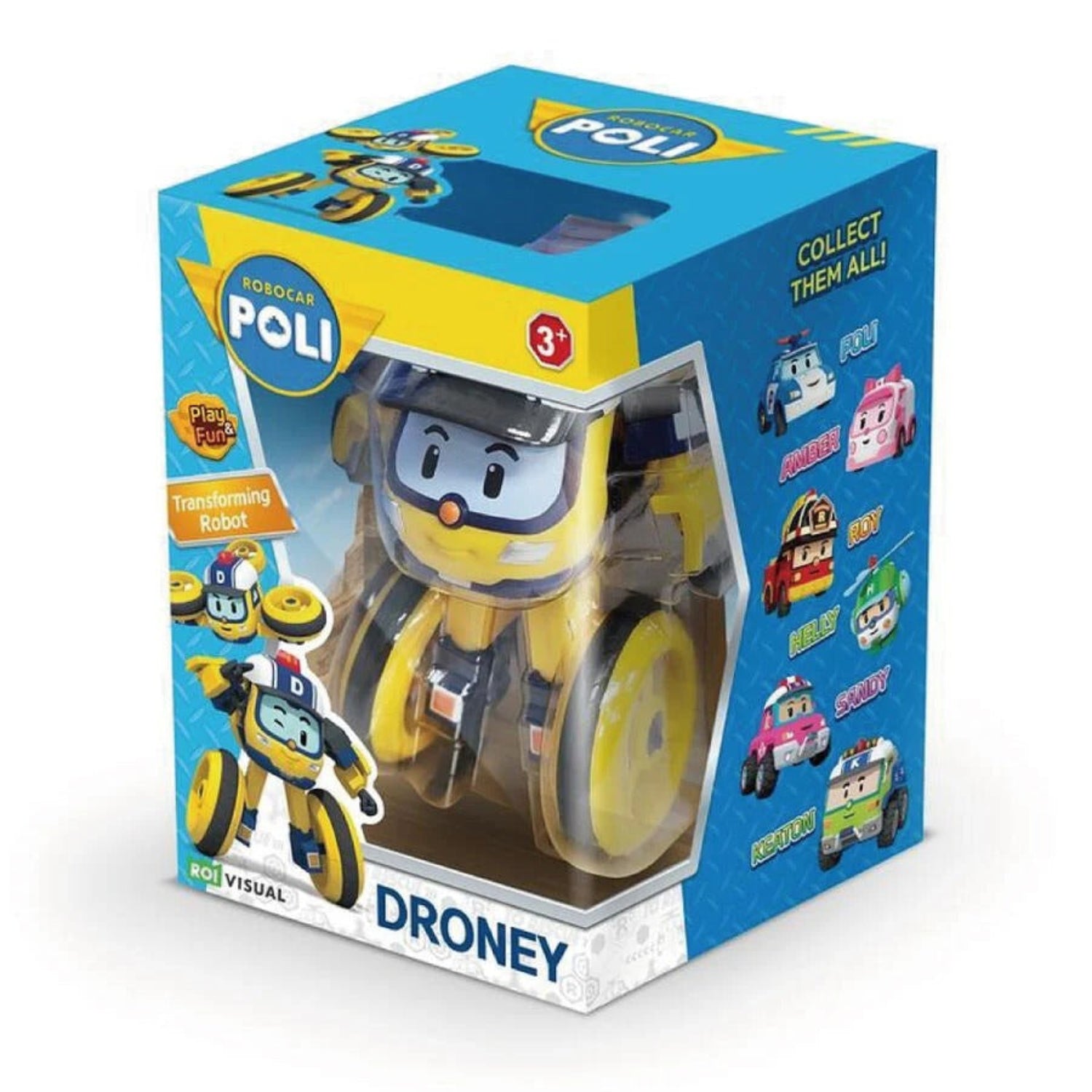 Robocar Poli Transforming Robot Droney 4" – Collectible Toy for Kids ...