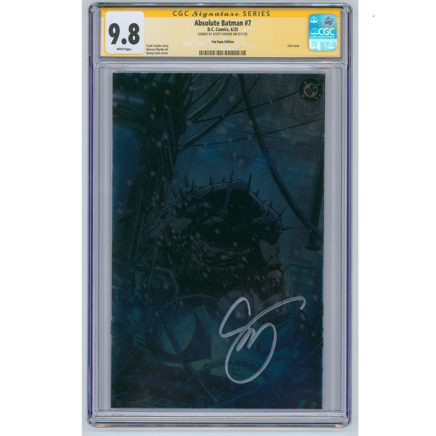 Absolute Batman: #7 [Scott Snyder CGC 9.8 Signature Series Earls Fan E ...