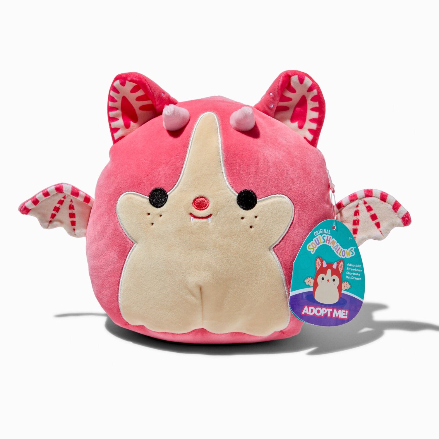 Squishmallows: Adopt Me! - Strawberry Shortcake Bat Dragon Plush 8-Inc ...