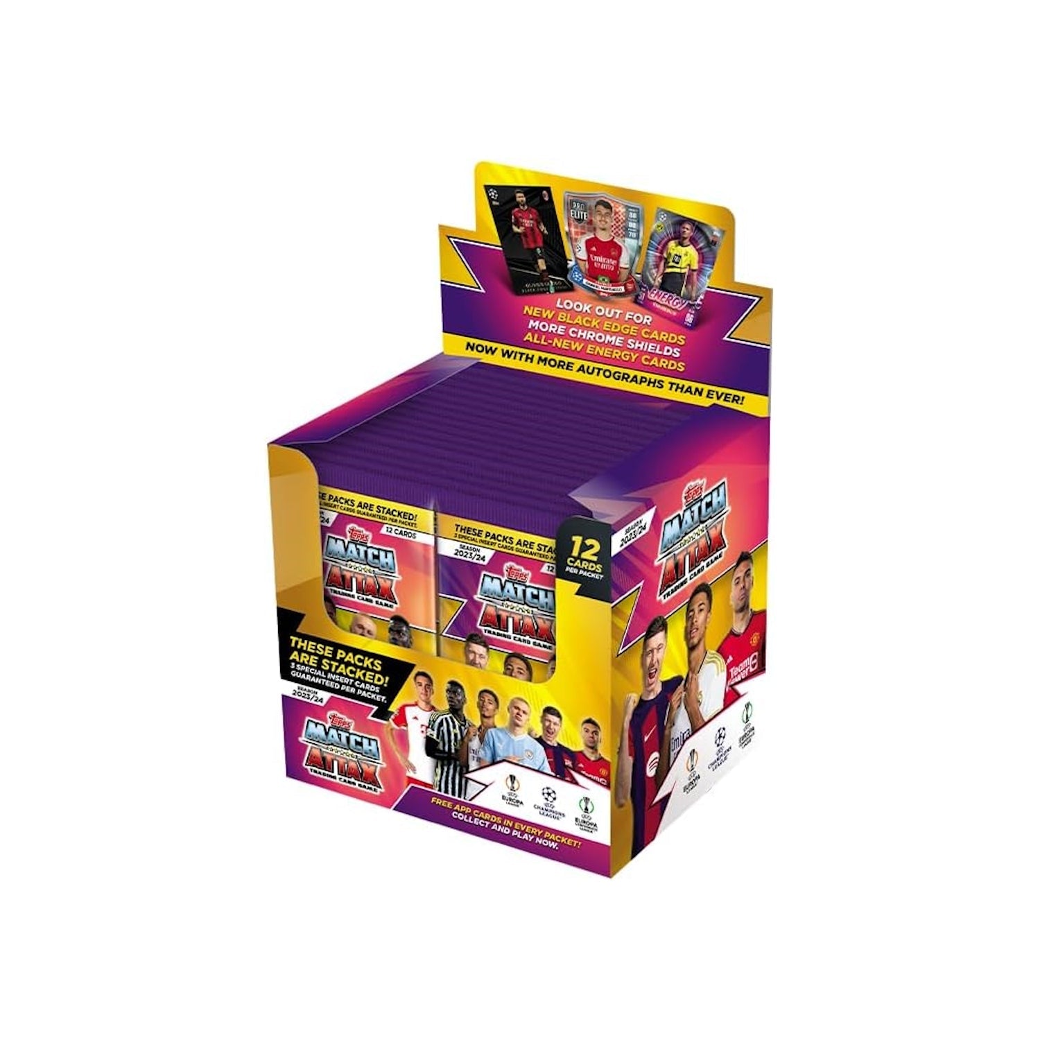 Topps Match Attax 23/24 Booster Box - 36 Packs [432 Cards] 2023/2024 ...