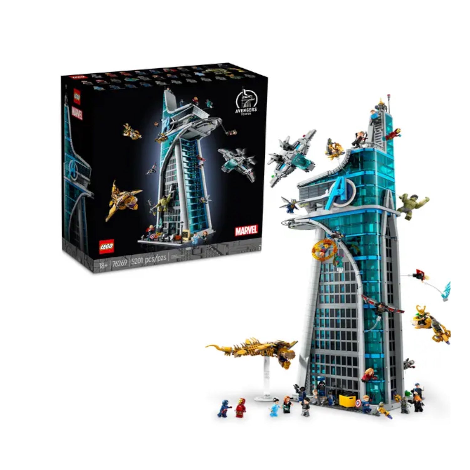 LEGO Marvel Avengers: Avengers Tower - 5201 Piece Building Kit [LEGO ...