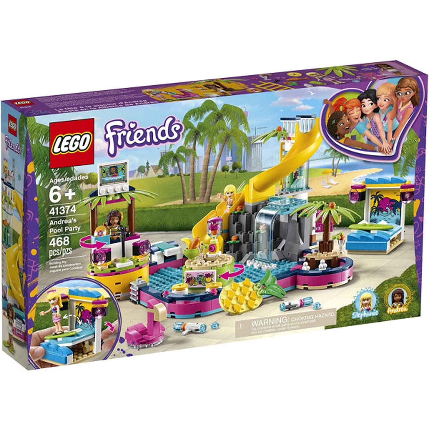LEGO Friends: Andrea's Pool Party - 468 Piece Building Kit [LEGO, #413 ...