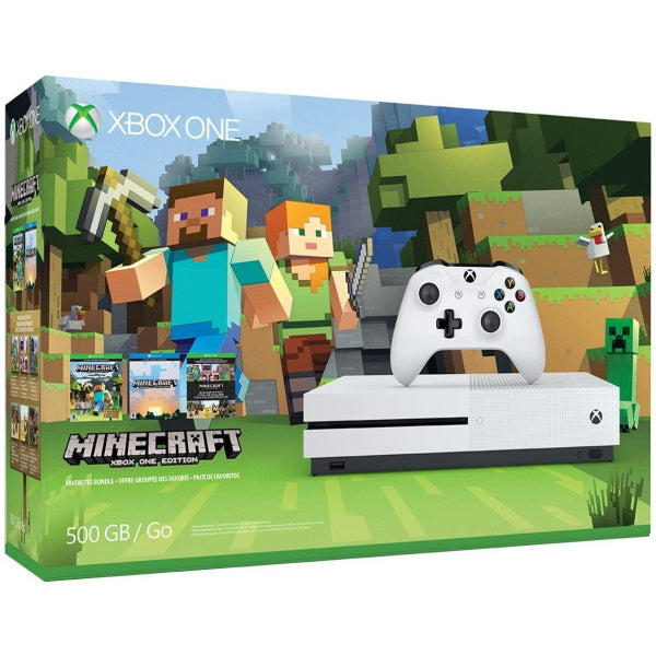 Microsoft Xbox One S Console Minecraft Favorites Bundle 500GB Xbo Shopville