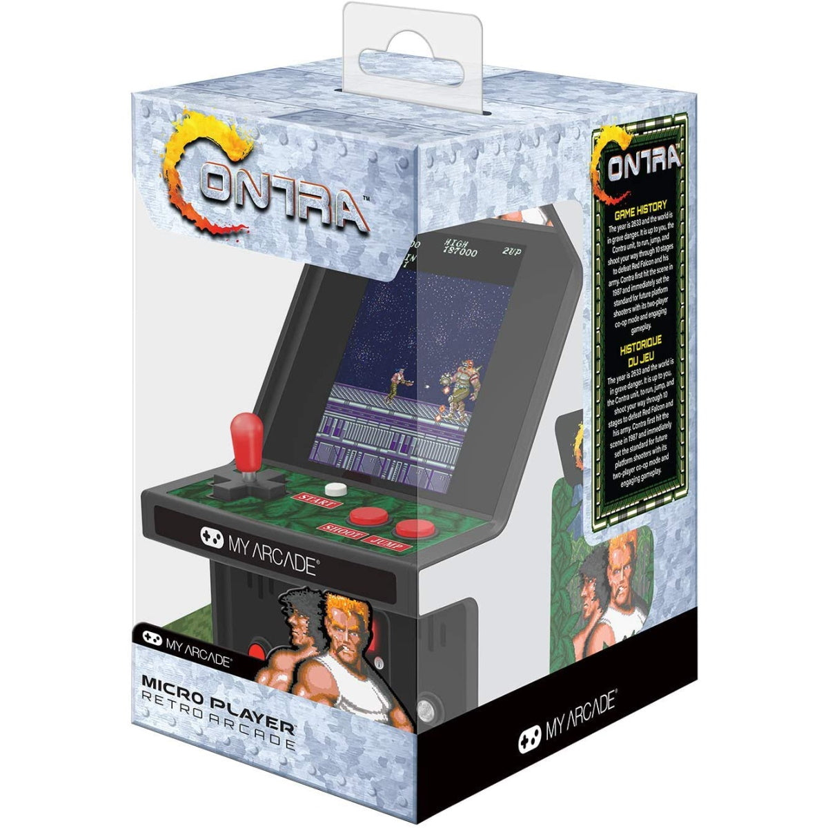 My Arcade Contra Micro Player - 6.75 Inch Mini Retro Arcade Machine Ca ...