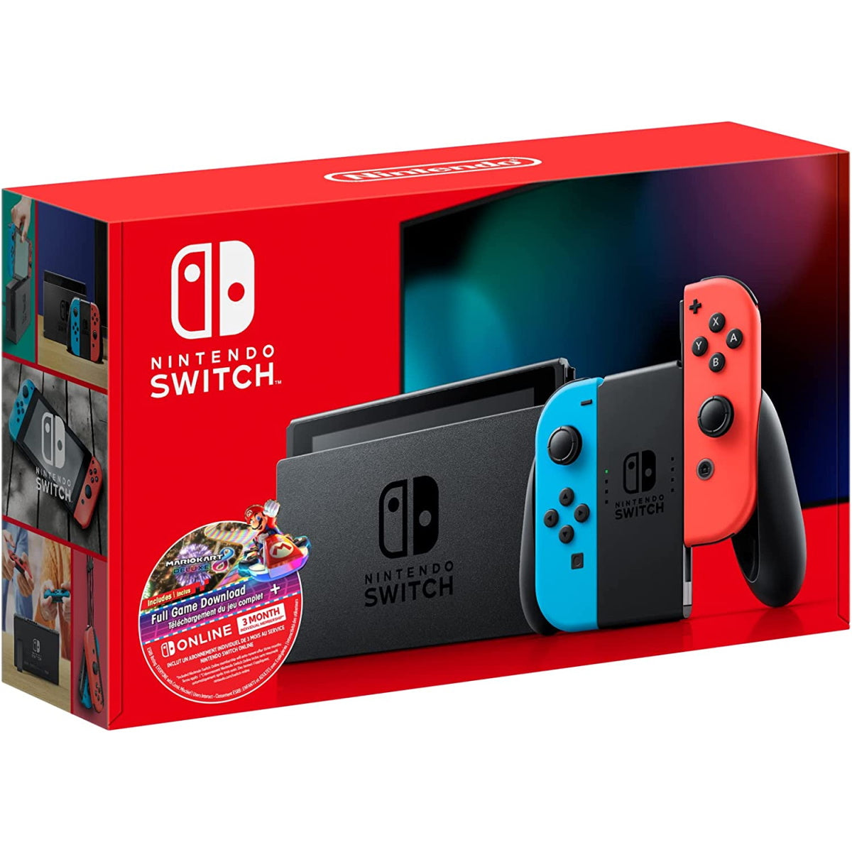 Nintendo Switch Console - Mario Kart 8 Deluxe + 3 Month Online Individ ...