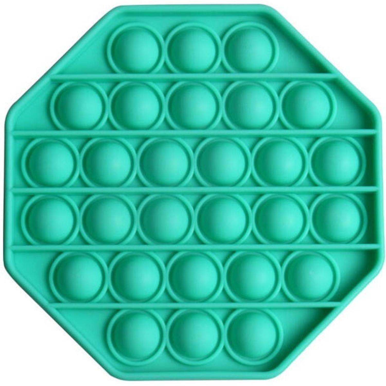 Teal Octagon Push Pop Bubble Fidget Toy [Sensory Kids Adults Anxiety S ...