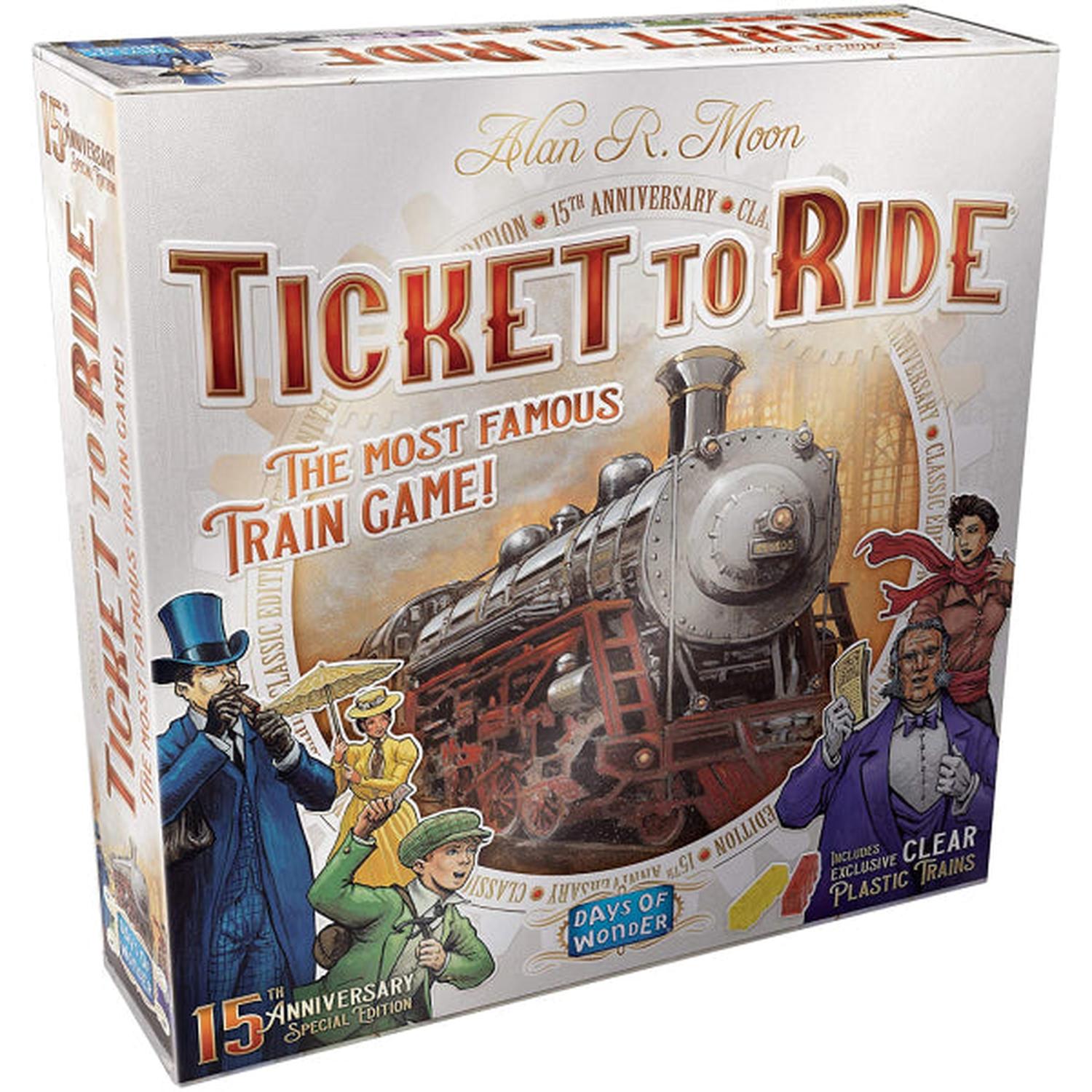 Ticket to Ride - 15th Anniversary Edition [Board Game, 2-5 Players ...